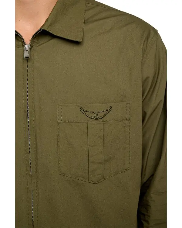 Zadig&Voltaire Suzy Light Cotton Pocket Shirt - Treillis