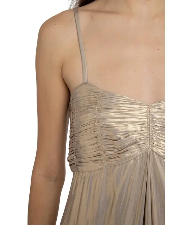 Zadig&Voltaire Rippie Satin Dress - Gold