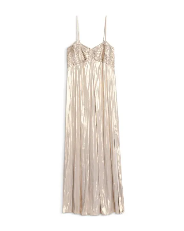 Zadig&Voltaire Rippie Satin Dress - Gold