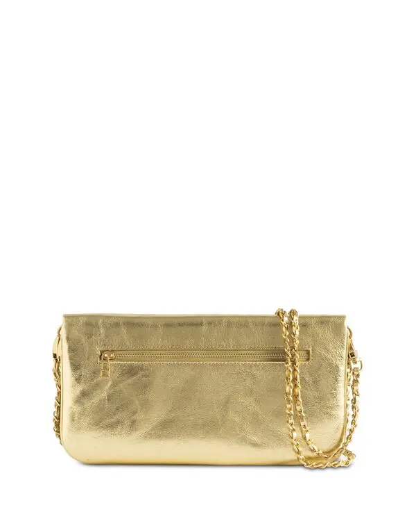 Zadig&Voltaire Rock Vintage Metallic Shoulder Bag - Gold