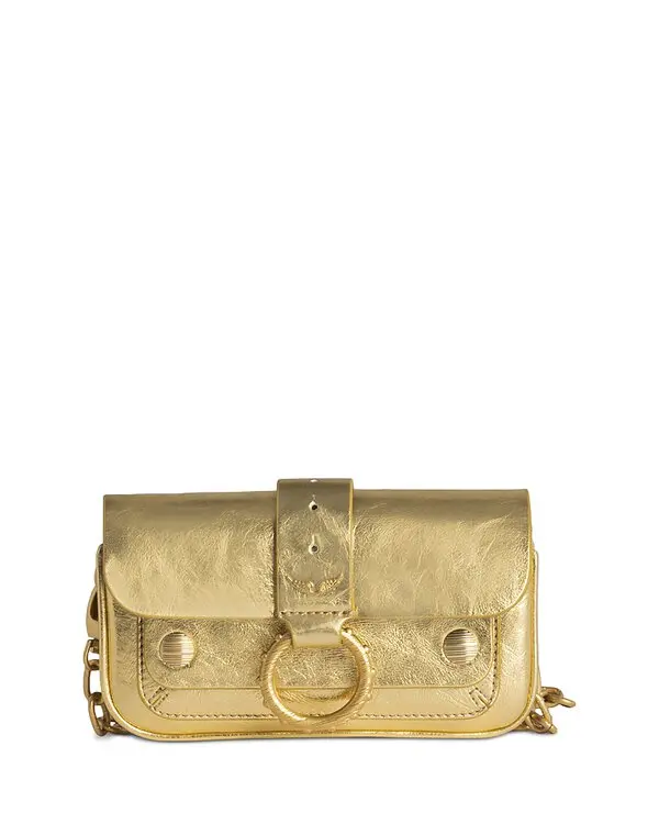 Zadig&Voltaire Kate Vintage Metallic Leather Wallet - Gold