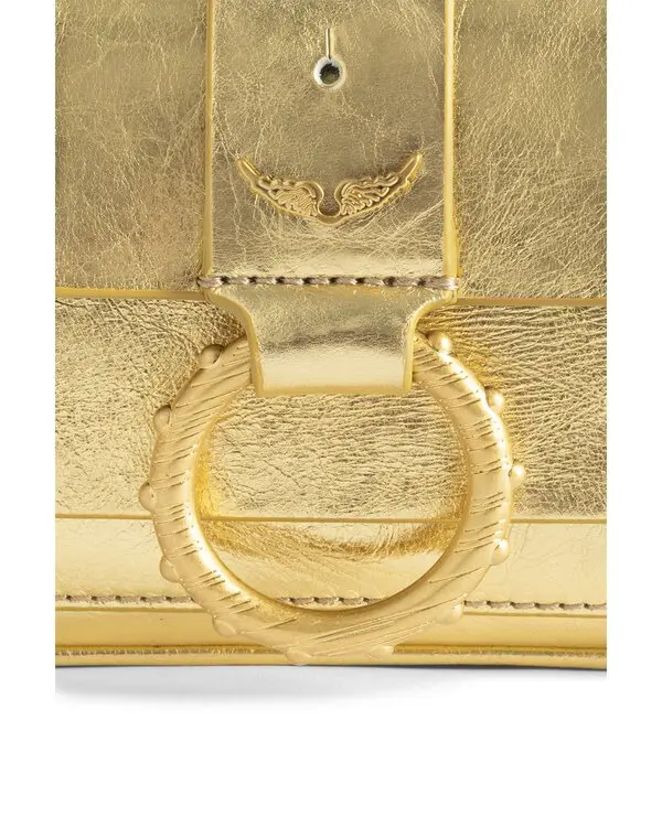 Zadig&Voltaire Kate Vintage Metallic Leather Wallet - Gold