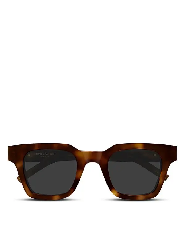 Saint Laurent Rectangular Sunglasses, 47mm - Havana