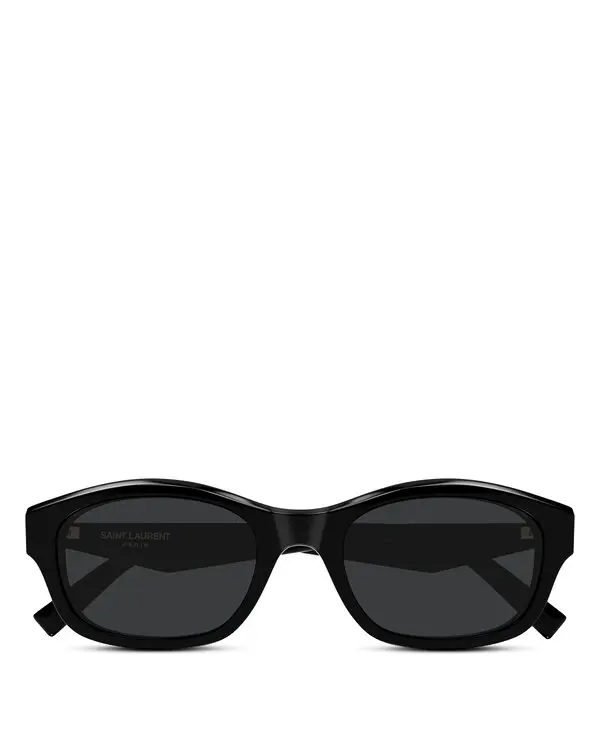 Saint Laurent Rectangular Sunglasses, 53mm - Black