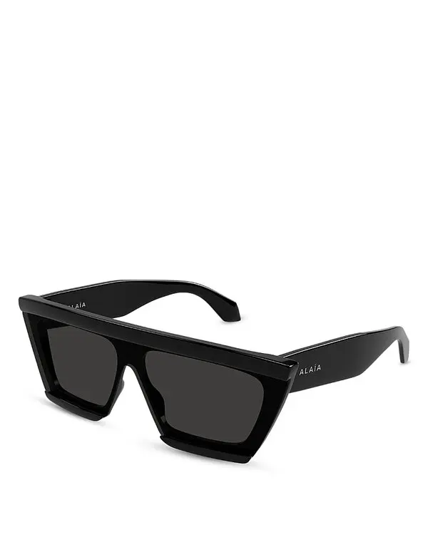 Alaïa Geometric Sunglasses, 99mm - Black