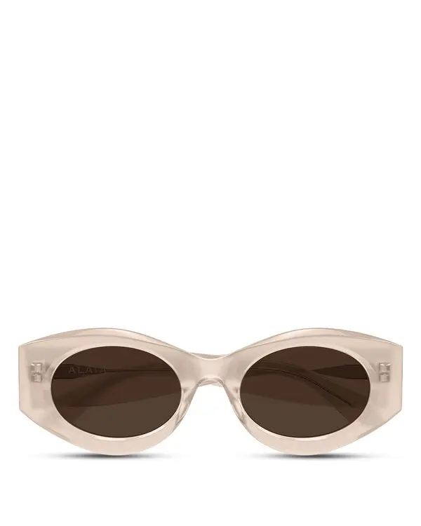 Alaïa 52mm Oval Sunglasses - Pink