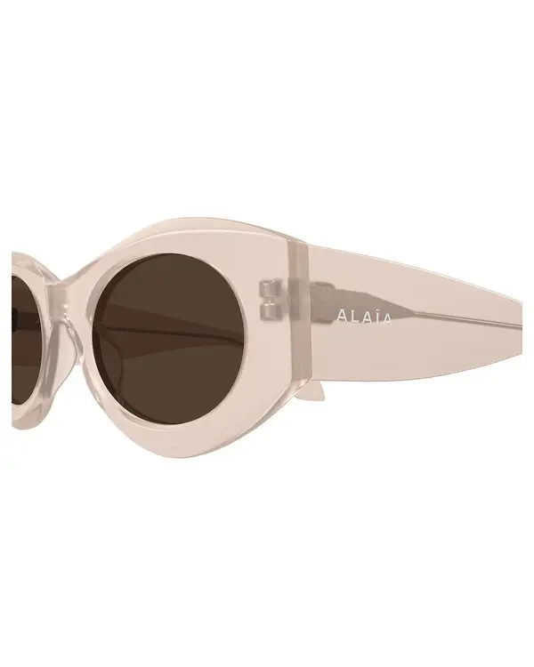 Alaïa 52mm Oval Sunglasses - Pink