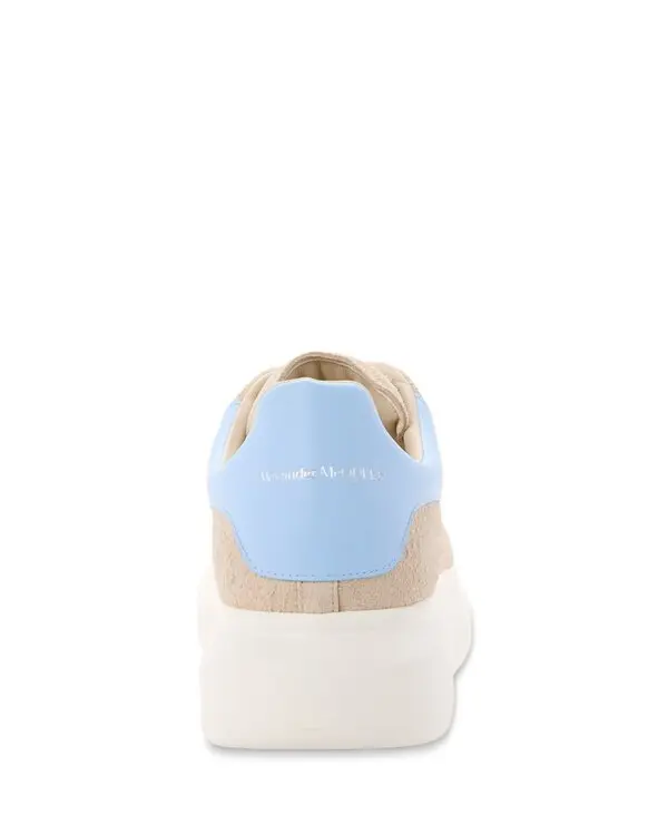 Alexander McQueen Brushed Suede Oversized Sneakers - Cloud Ivory