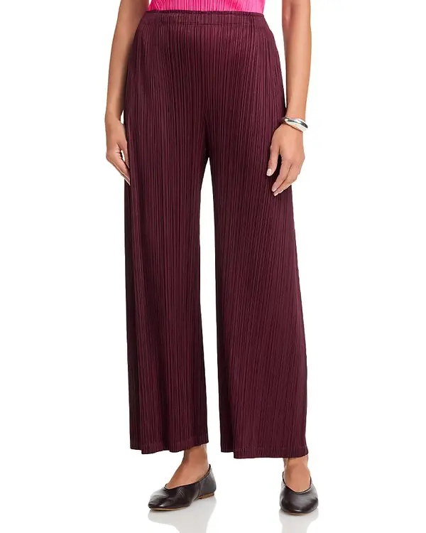 Issey Miyake Monthly Colors January Pull On Pants - Bordeaux