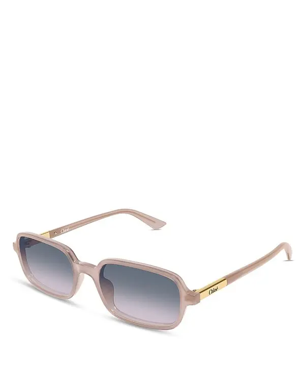 Chloé Rectangular Sunglasses, 53mm