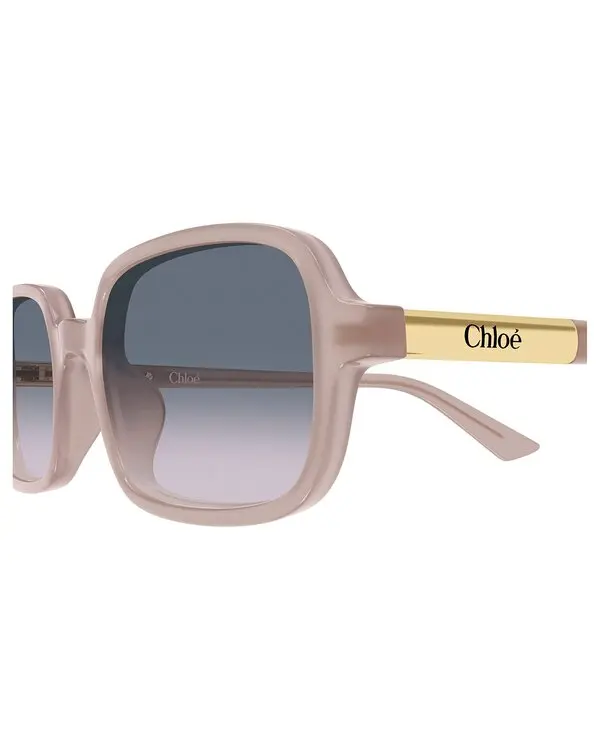 Chloé Rectangular Sunglasses, 53mm