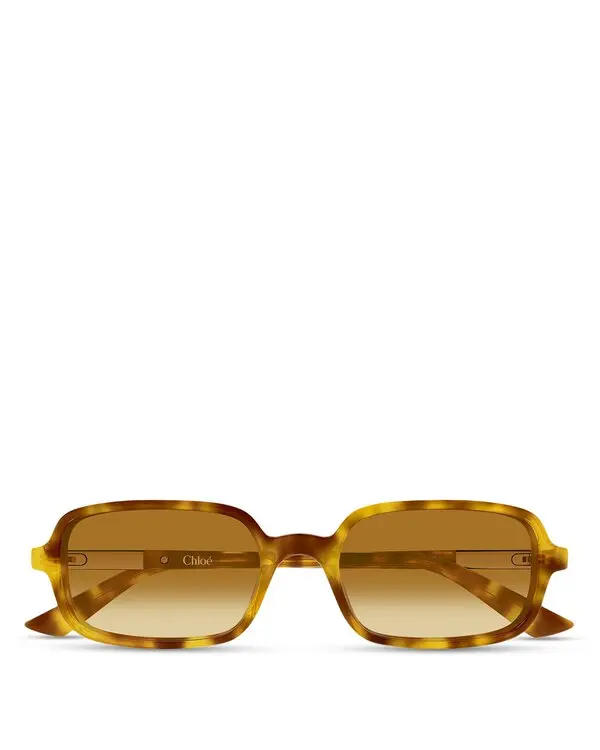 Chloé Rectangular Sunglasses, 53mm - Havana/brown