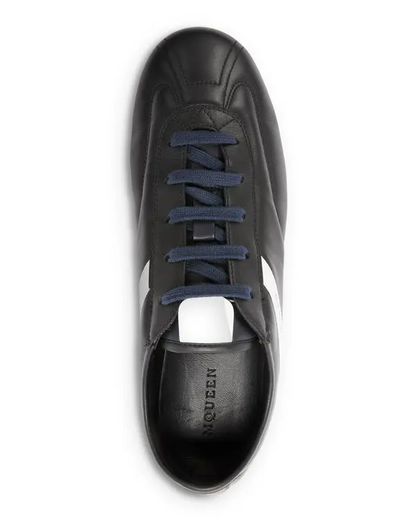 Alexander McQueen Boxe Nappa Leather Sneakers - Charcoal
