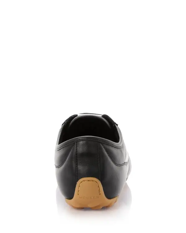 Alexander McQueen Boxe Nappa Leather Sneakers - Charcoal