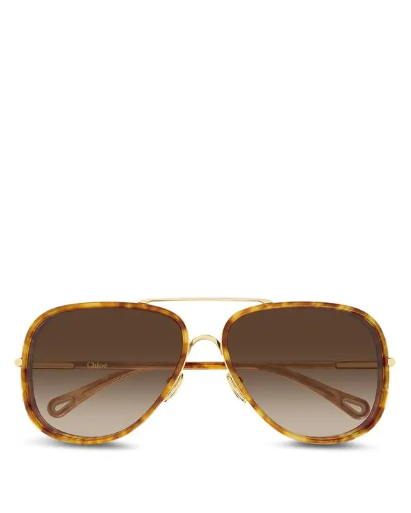 Chloé Pilot Sunglasses 60mm