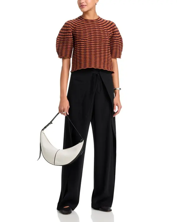Issey Miyake Knit Top - Brown