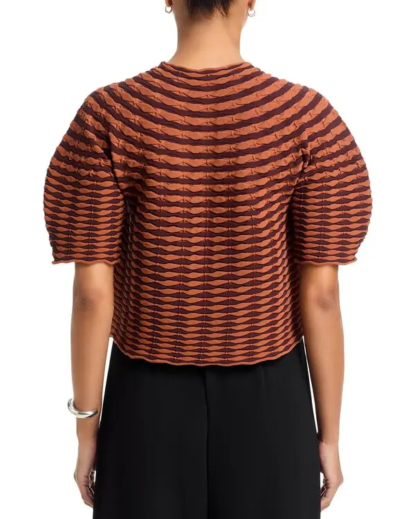 Issey Miyake Knit Top - Brown