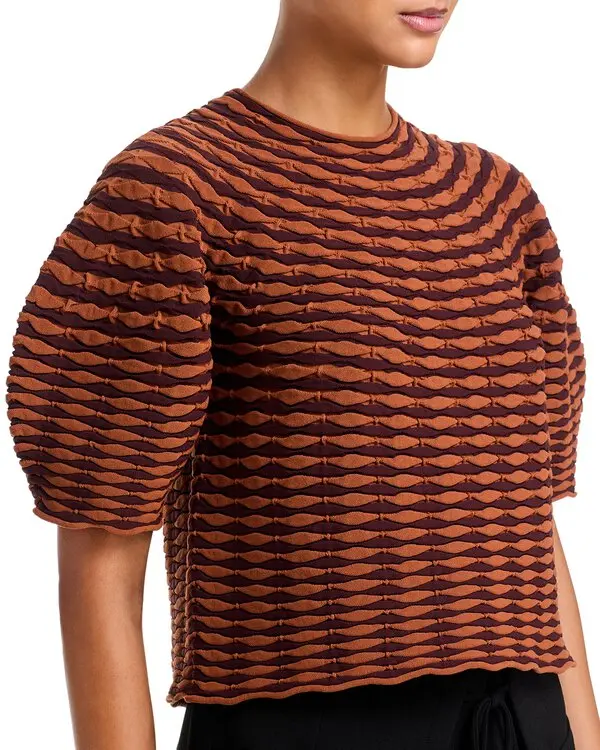 Issey Miyake Knit Top - Brown