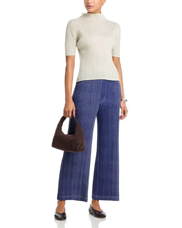 Issey Miyake Denim Pull On Pants