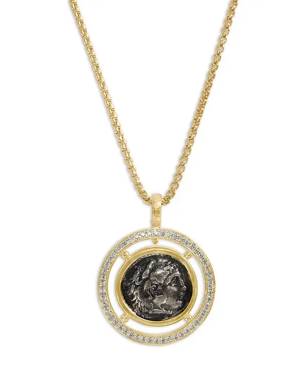 JORGE ADELER 18k Yellow Alexander The Great Coin Pendant - Gold