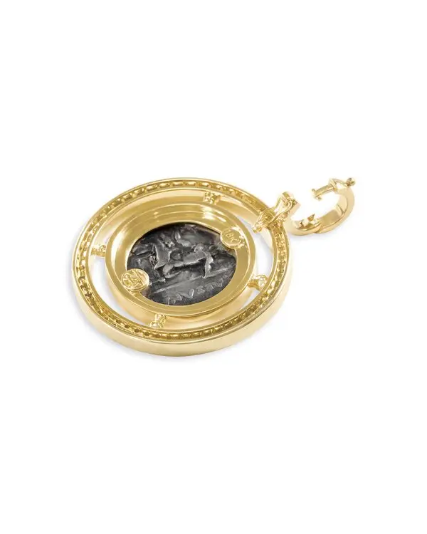 JORGE ADELER 18k Yellow Alexander The Great Coin Pendant