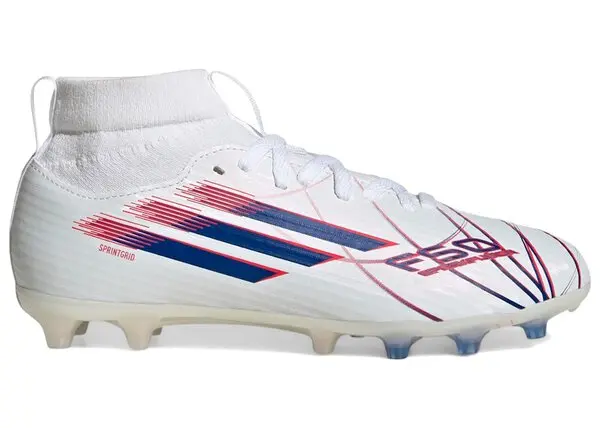 Adidas F50 Sparkfusion League Mid Cut Fg/ag Trinity Rodman Icon Takeover Pack - Cloud White/royal Blue/lucid Red