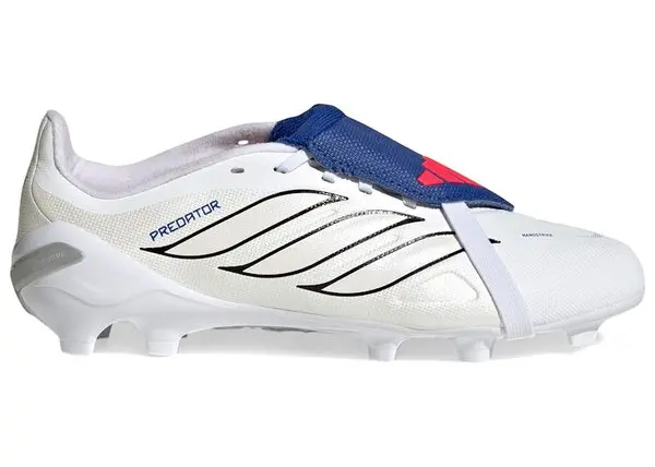 Adidas Predator League Fold-over Tongue Fg - Cloud White/zero Metalic/royal Blue