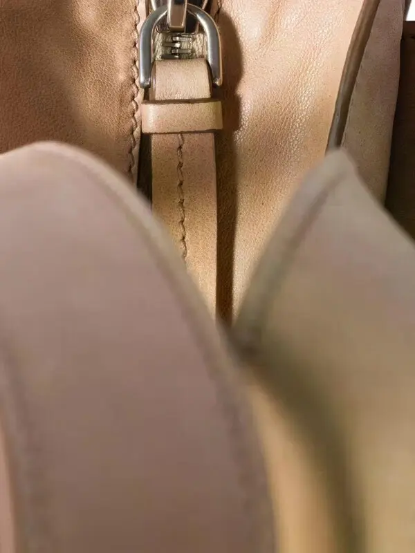 Miu Miu Utilitaire Leather Shoulder Bag - Neutrals