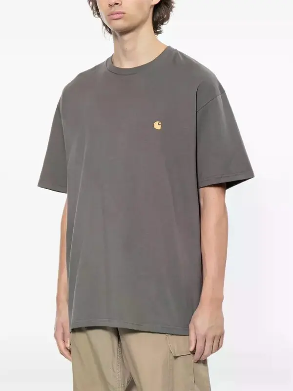 Carhartt Work In Progress Chase Embroidered Logo Crew Neck T-shirt