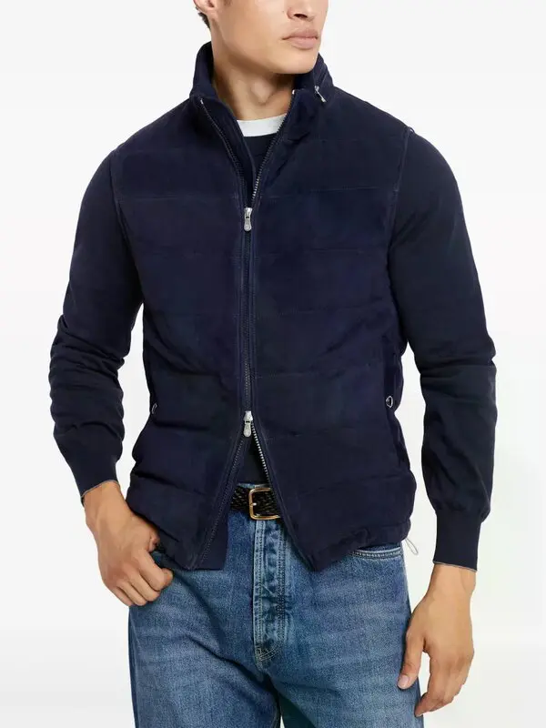Brunello Cucinelli Padded Leather Gilet