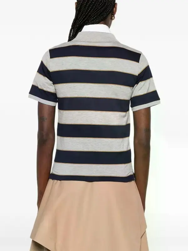 Miu Miu Striped Polo Shirt
