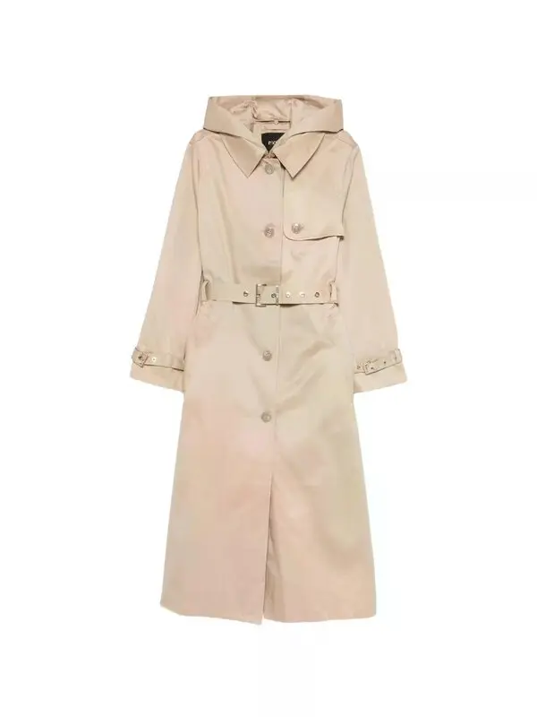 Maje Belted Hooded Raincoat