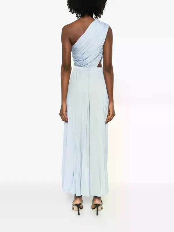 Maje One-shoulder Cut-out Midi Dress