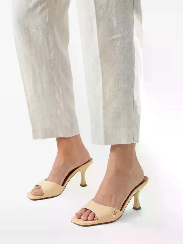 Maje Ornament Heeled Sandals - Neutrals