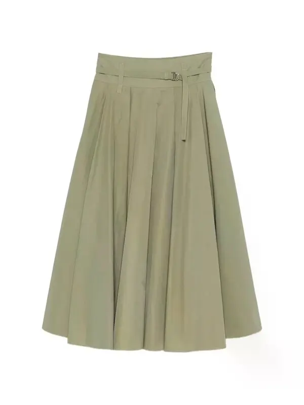 Maje Belted Midi Skirt