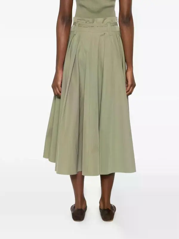 Maje Belted Midi Skirt