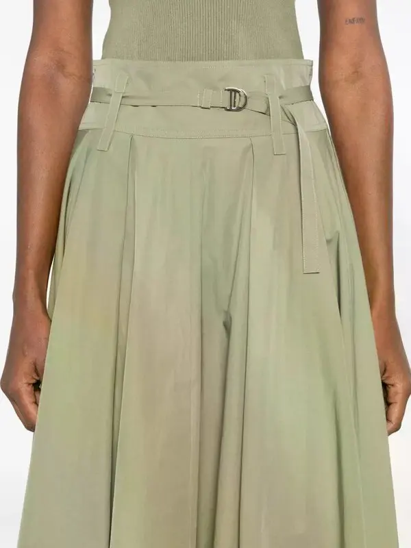 Maje Belted Midi Skirt