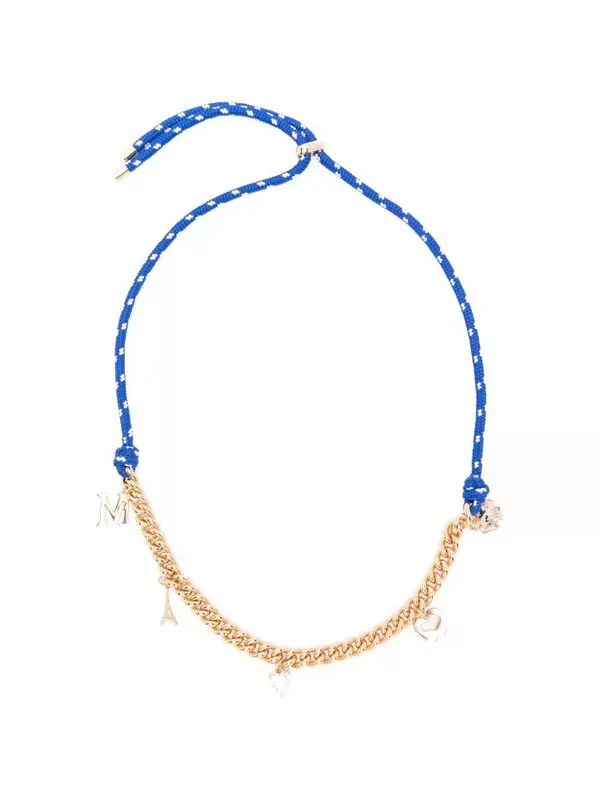 Maje Tone Charm Pendant Necklace - Gold