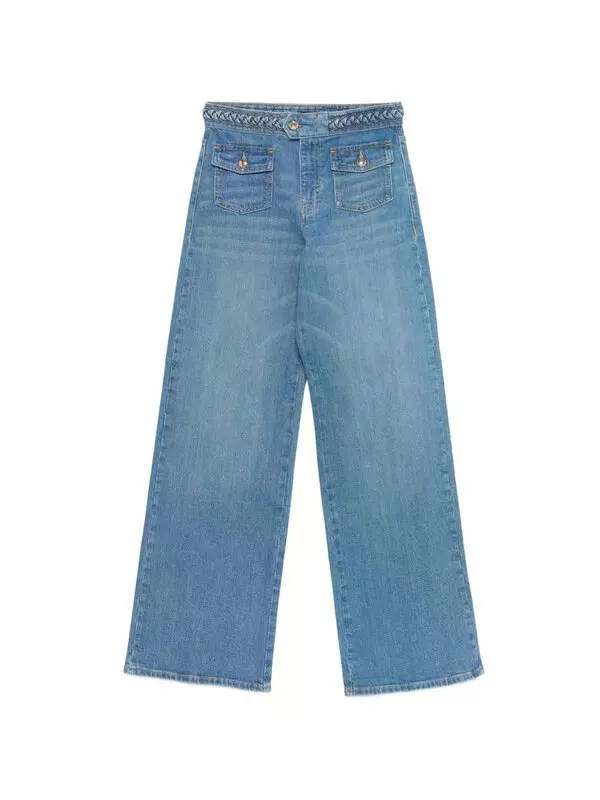 Maje Braided Detail Flared Jeans