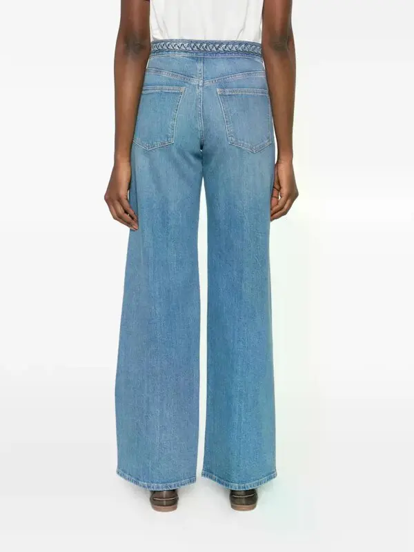 Maje Braided Detail Flared Jeans