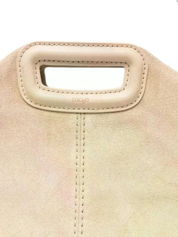 Maje Suede Fringed Tote Bag With Adjustable Strap