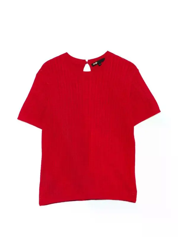 Maje Cable-knit Crew-neck Top