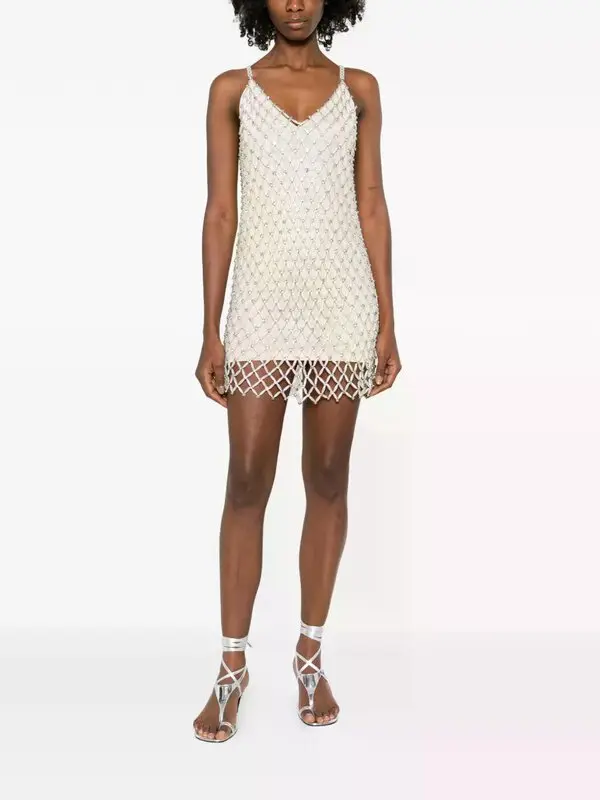 Maje Embellished Beaded Mini Dress