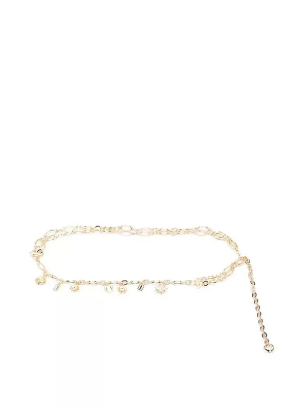 Maje Asymmetrical Chain Belt With Charms - Gold
