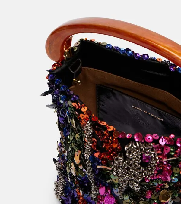 Dries Van Noten Sequined Top-handle Bag