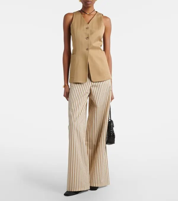Max Mara Falla Cotton Vest - Beige