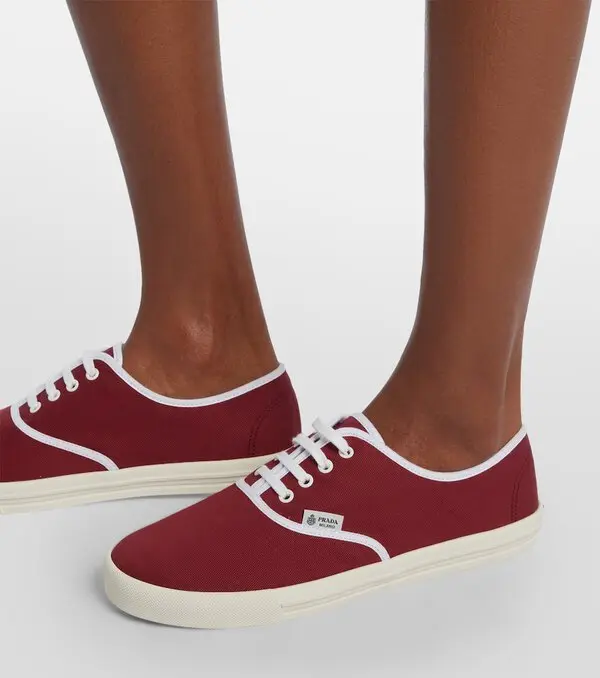 Prada Drill Low-top Sneakers - Red