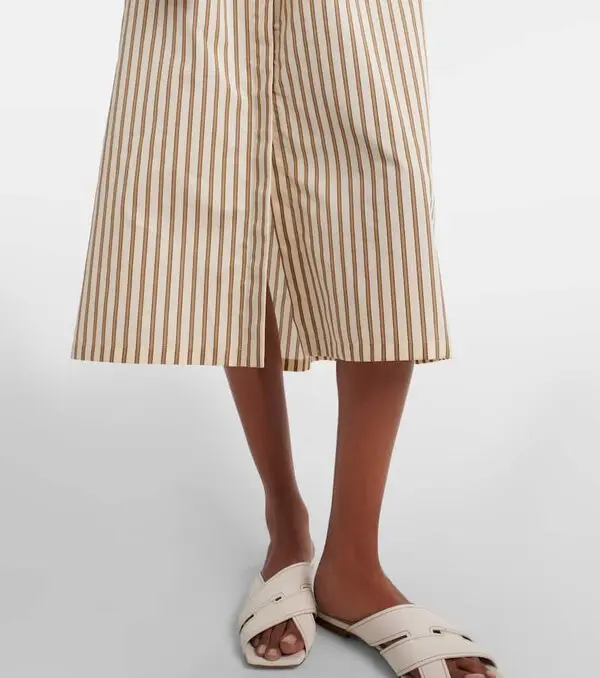 Max Mara Lord Striped Belted Shirt Dress