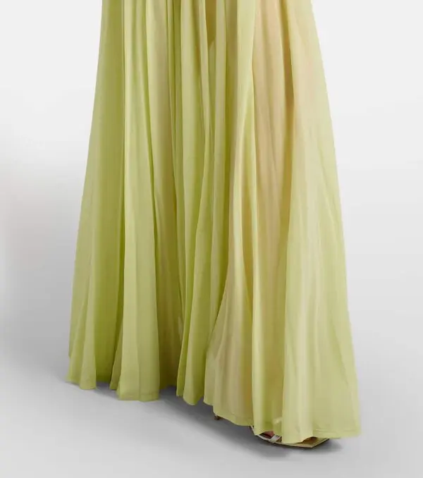 Simkhai Sandrine Gathered Jersey Bustier Gown
