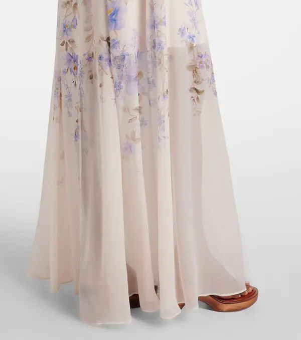 Zimmermann Luna Belted Floral Maxi Dress